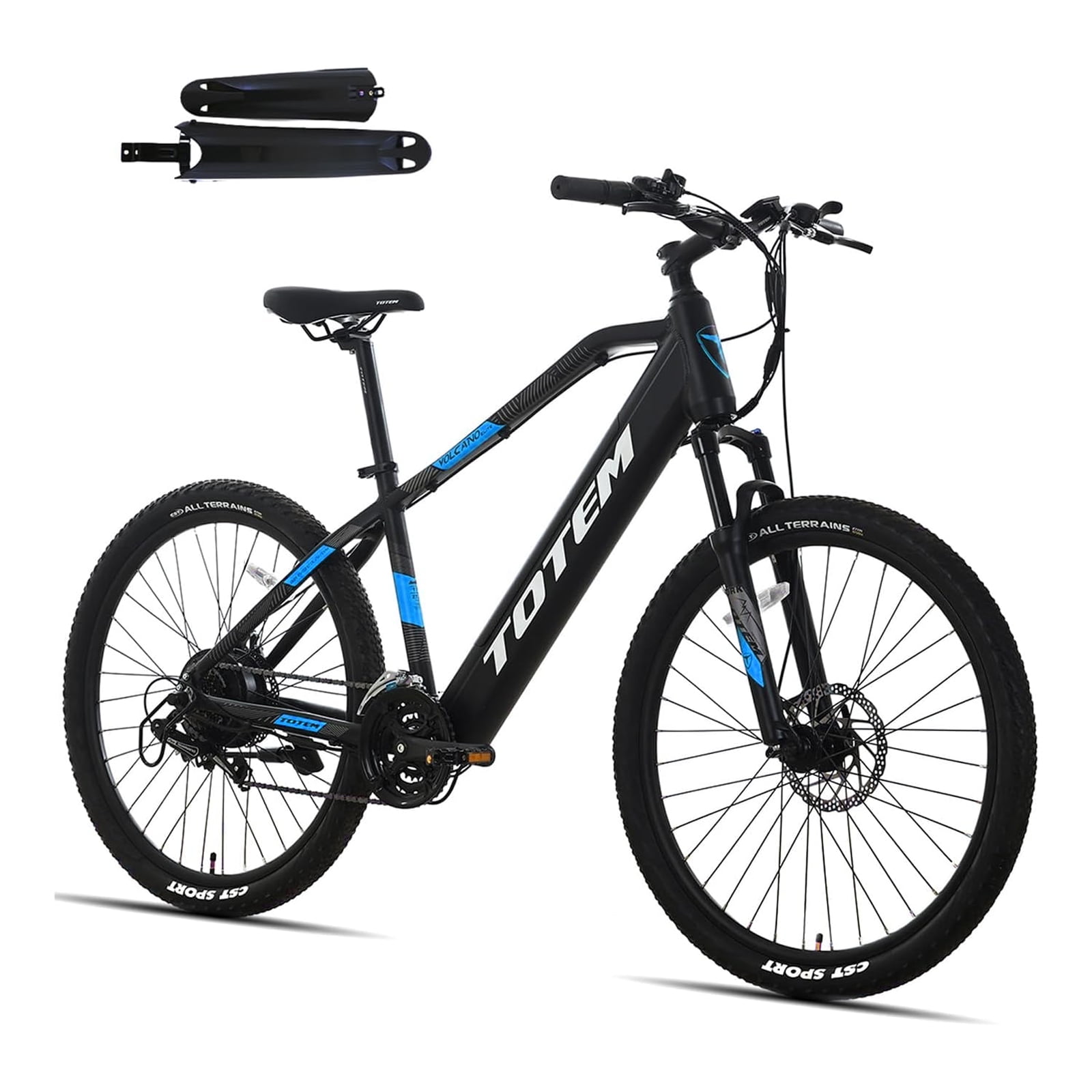 Totem Volcano Electric Bike for Adults, Electric Mountain Bike, 27.5 ...