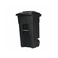 Toter Outdoor Large Trash Can with Attached Lid, Rugged Wheels ...