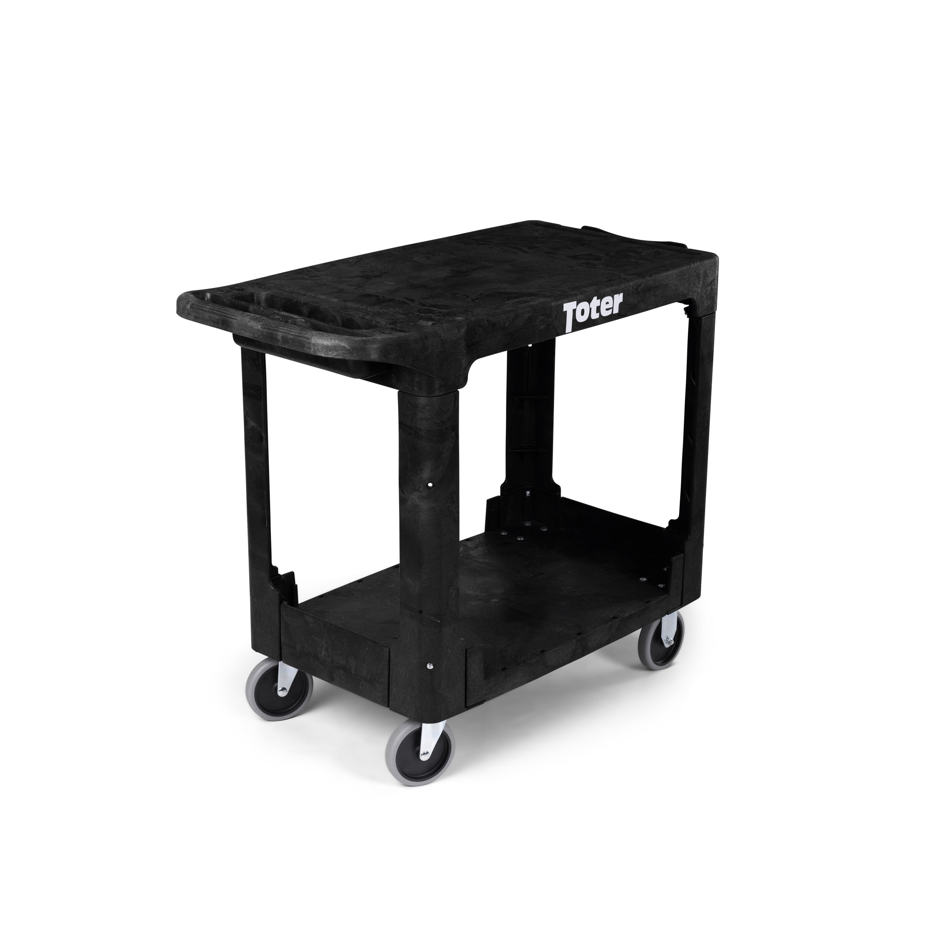 Toter Material Handling Utility Cart with Flat Top and Straight Handle ...