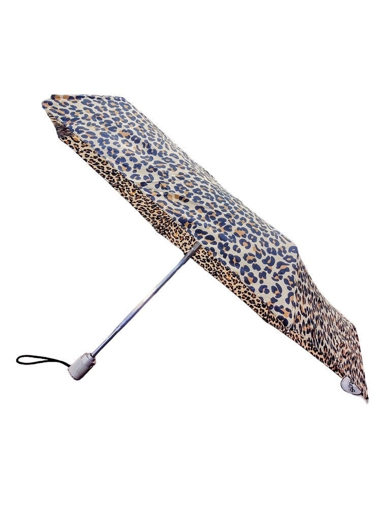 Totes Auto Open Close Umbrella with NeverWet - 8408 (K37, Leopard Spot ...