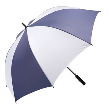 Totes Recycled Canopy Vented One-Touch Auto Open Golf Rain Umbrella ...
