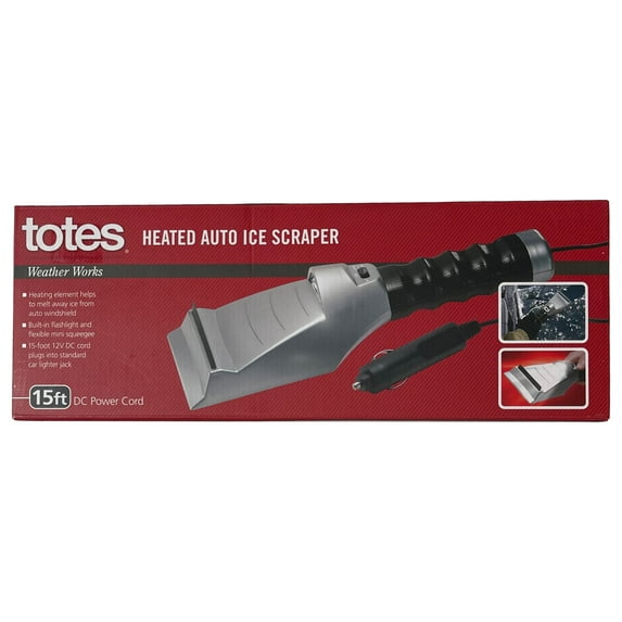 Totes Electric 12 Volt Heated Ice Scraper for Car Auto Truck Boat ...