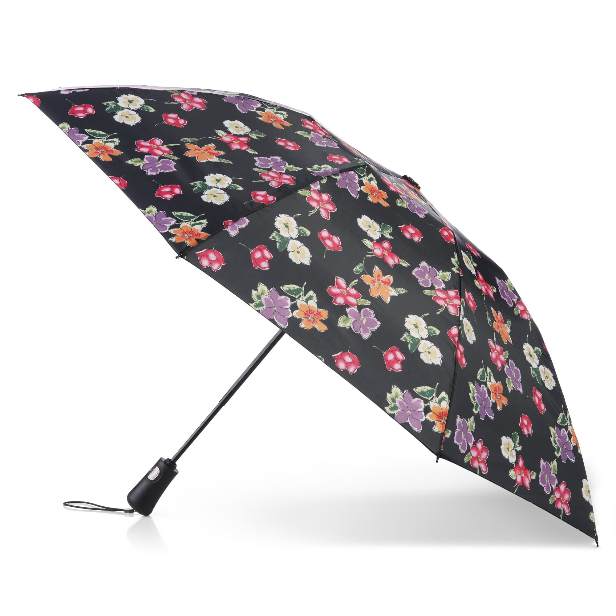 Totes Recycled Canopy Auto Open & Reverse Close Compact Inbrella Rain ...