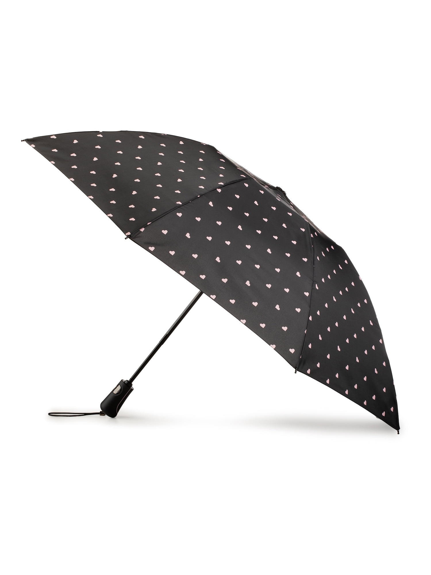 Totes Recycled Canopy Auto Open & Reverse Close Compact Inbrella Rain ...