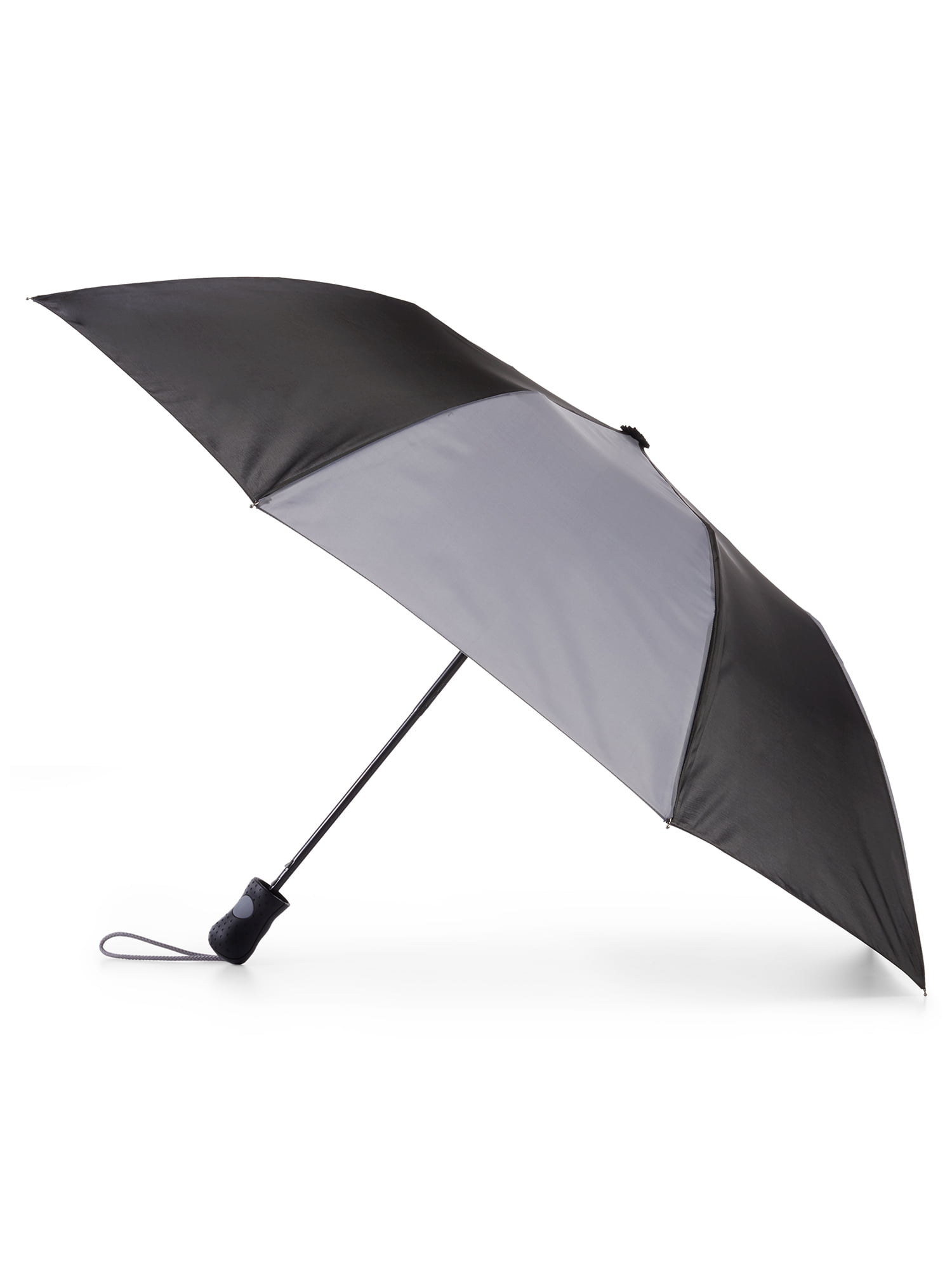 Totes Recycled Canopy Auto Open Umbrella Black/Gray - Walmart.com