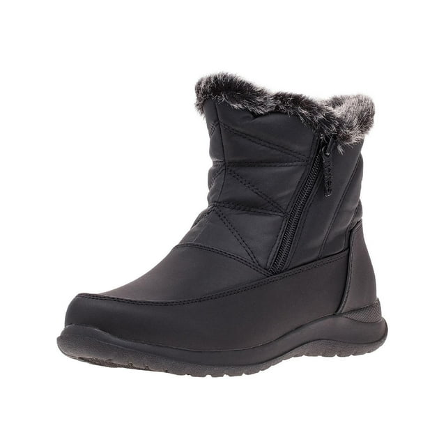 Totes Womens Dalia Zip Up Waterproof Winter & Snow Boots - Walmart.com