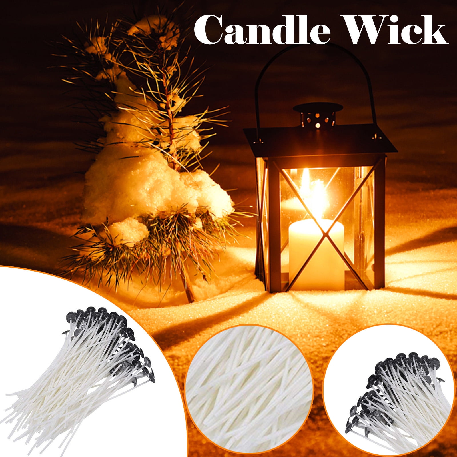Totil Candle Wicks Pre Waxed Wick Cotton Core for Candle DIY Making ...