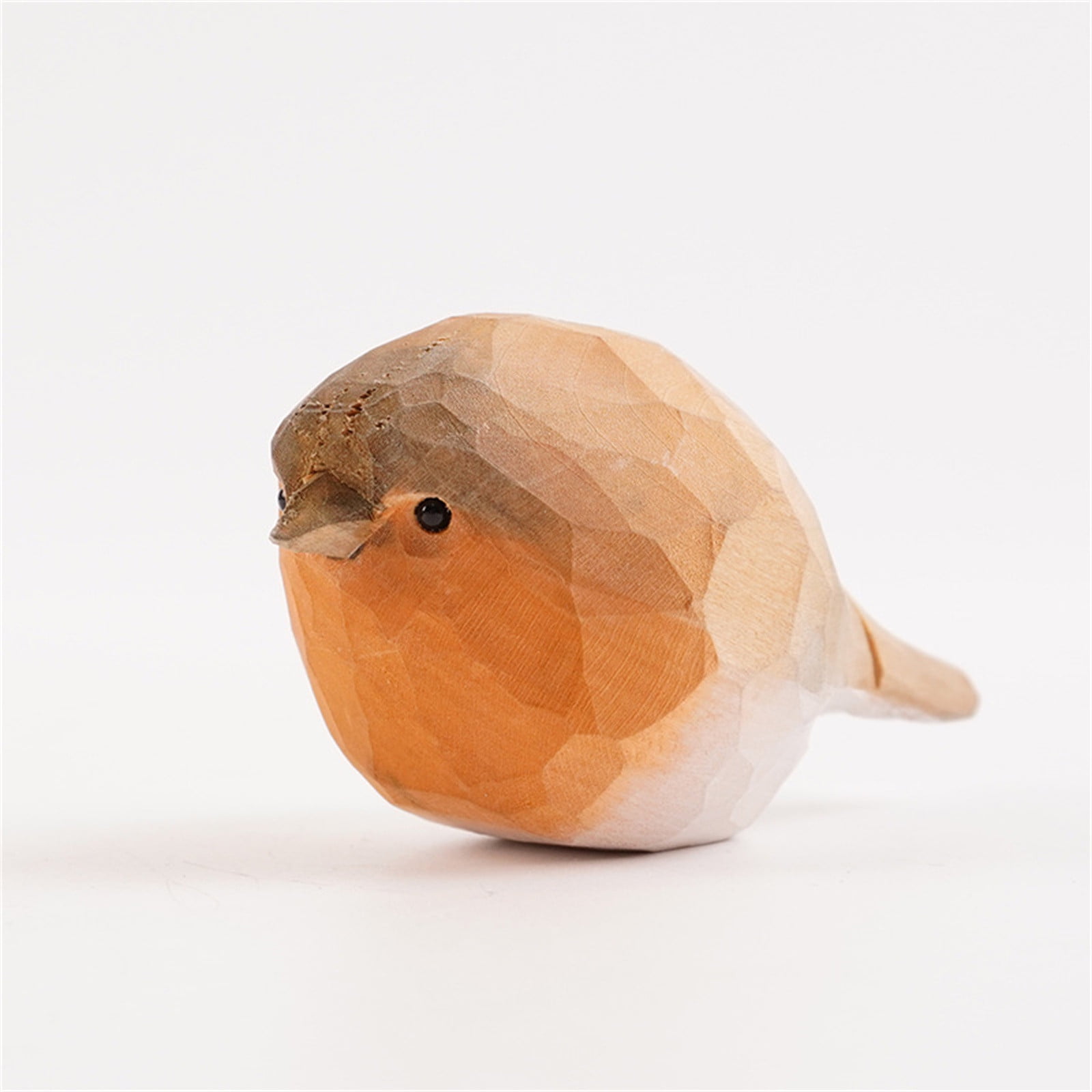 Totil Desktop Ornament Bird Figurine - Small Wood Bird Statue Art ...