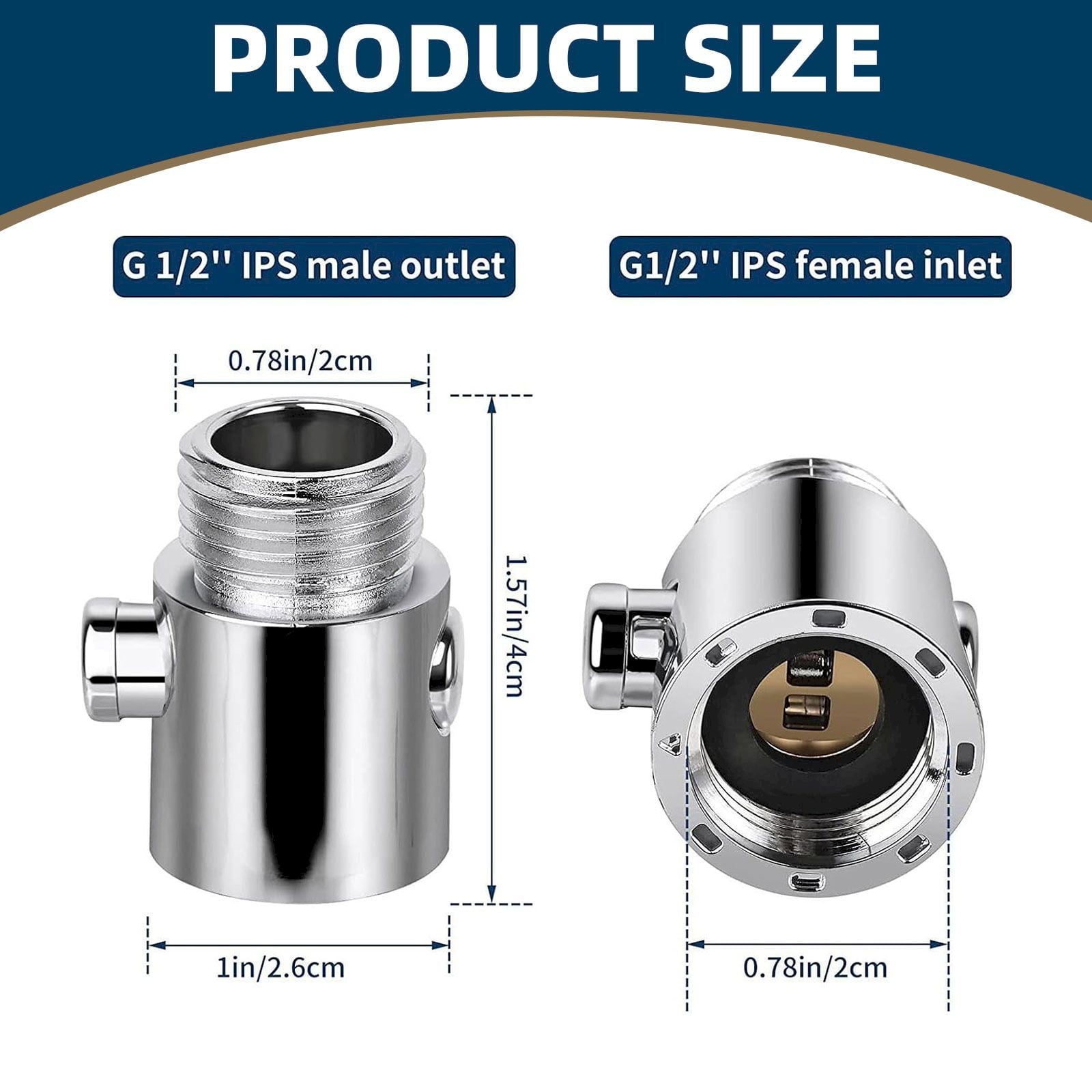 Totil Faucets Shower Restrictor Water Volume Water Pressure Adjust ...