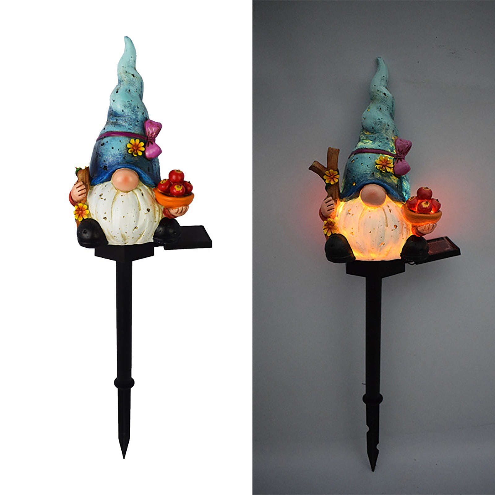 Totil Garden Lamps Gnome Stakes Lights Gnomes Lights for Outdoor Decor ...