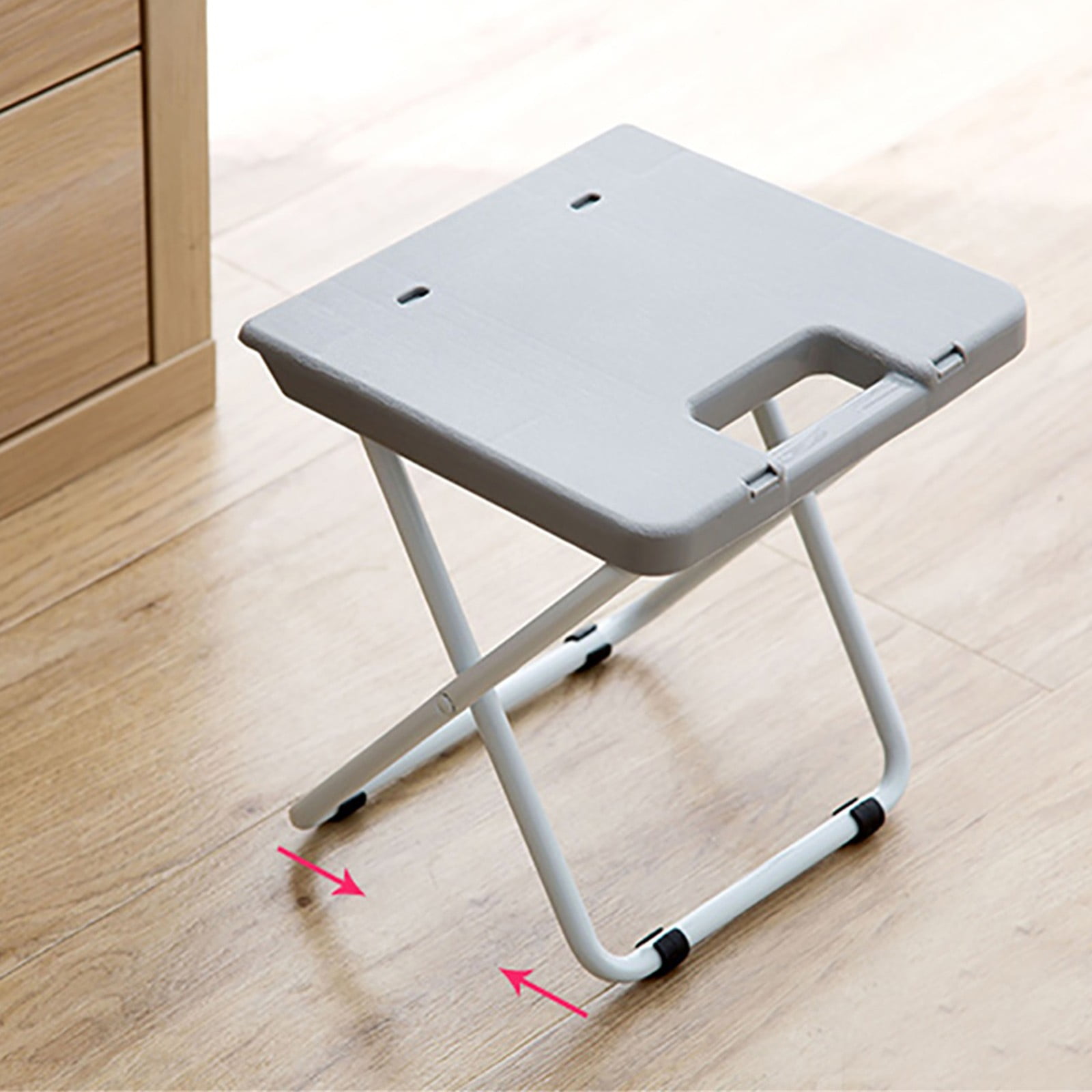 Totil Household Plastic Small Folding Foldable Portable Chair Stool ...