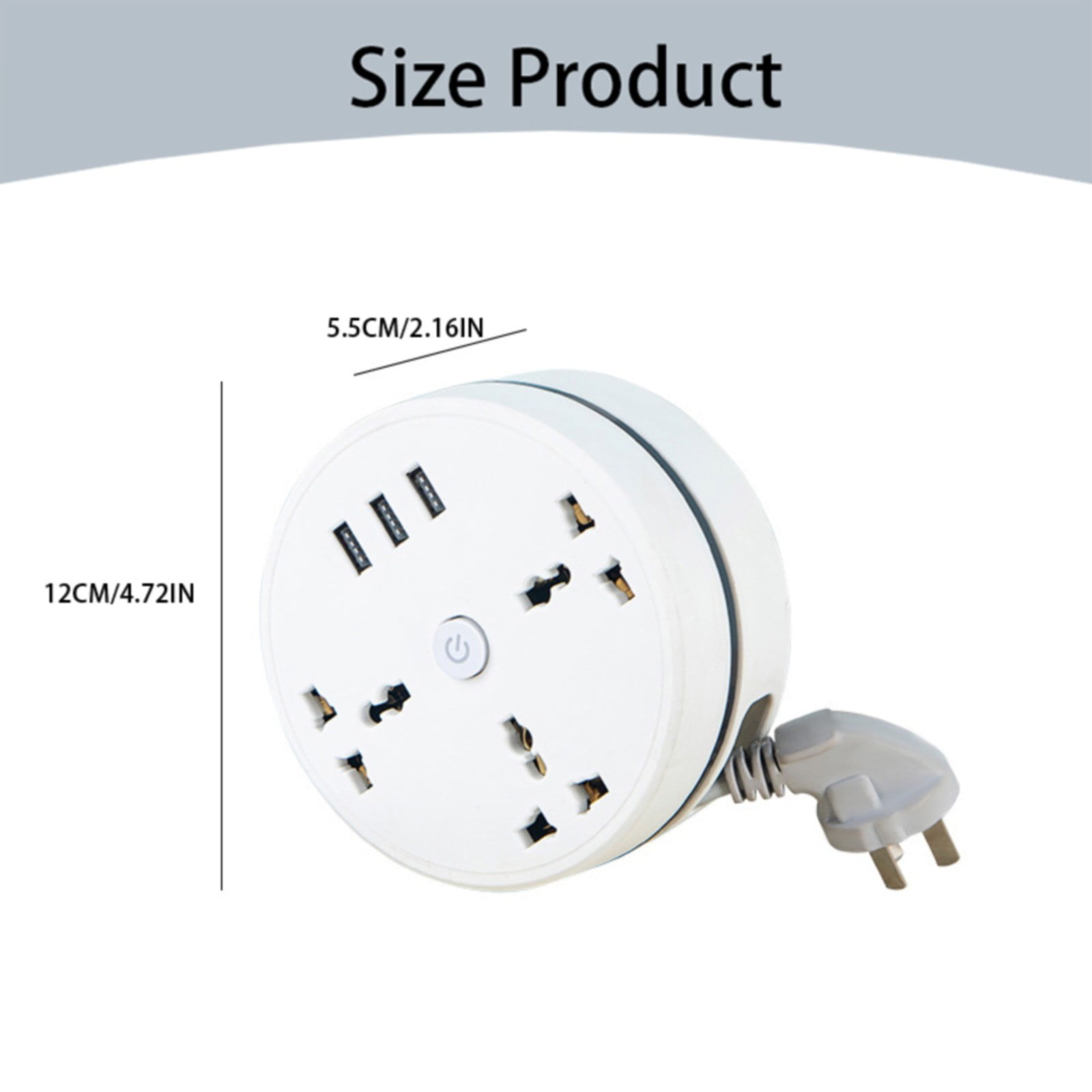 Totil Tool Bag Power Strip for Travel 3 Socket Extension Cable With 3 ...