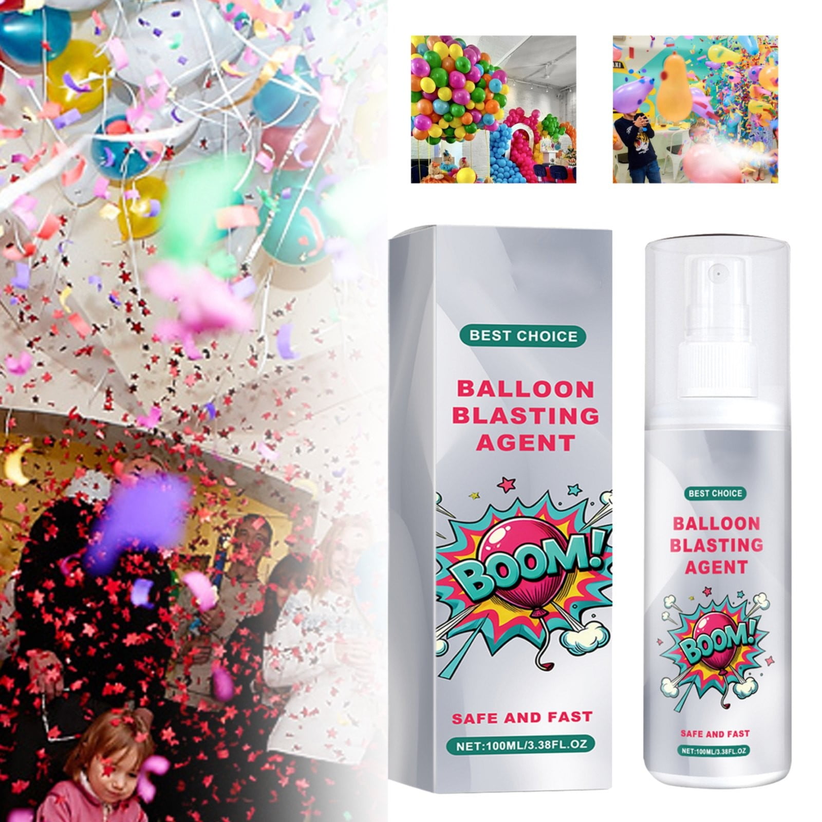 TotilEvent Party Emulsion Balloon Blasting Agent Wedding Room Balloon ...