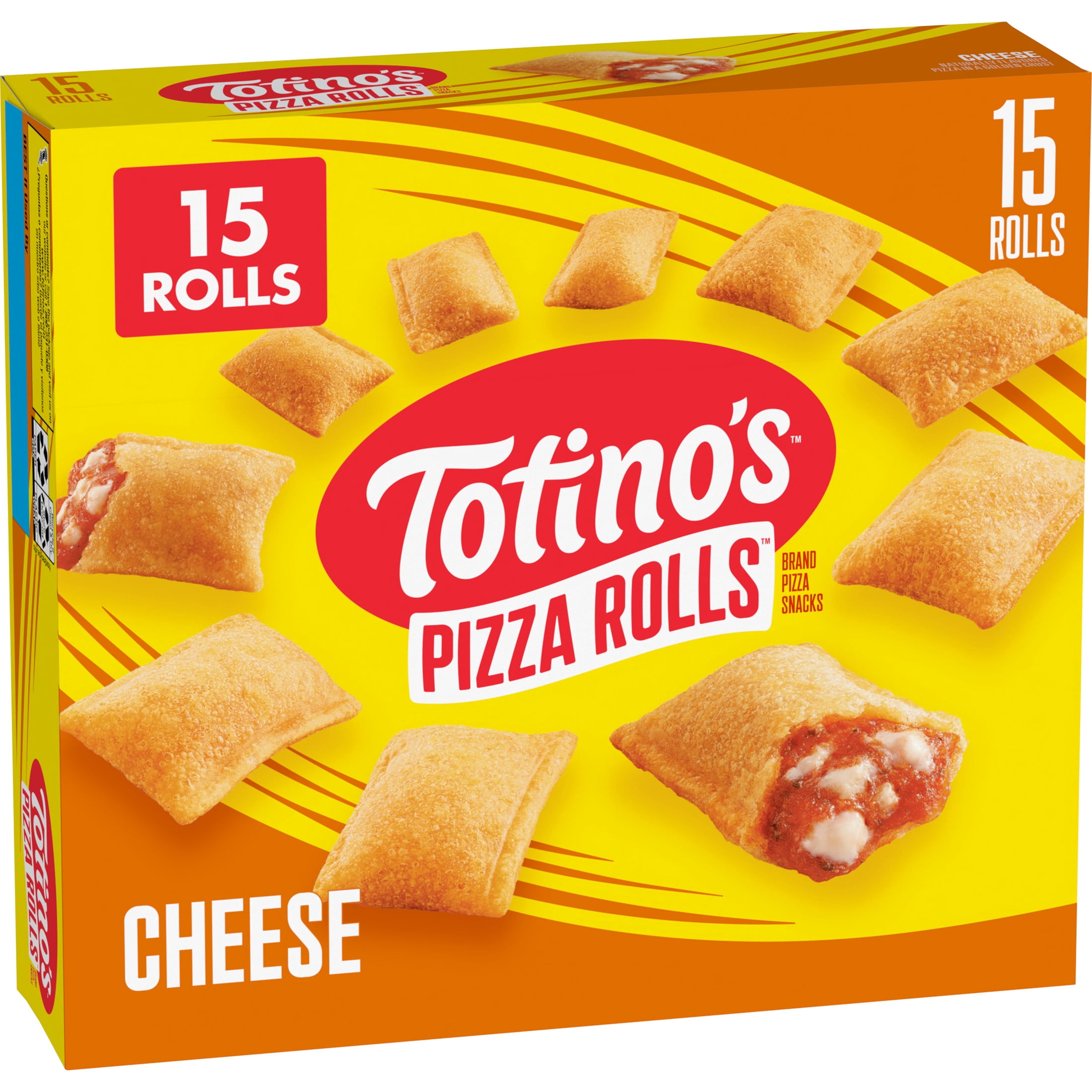 Totino's Cheese Flavored Pizza Rolls, Frozen Snacks, 15 Pieces, 7.5 oz ...