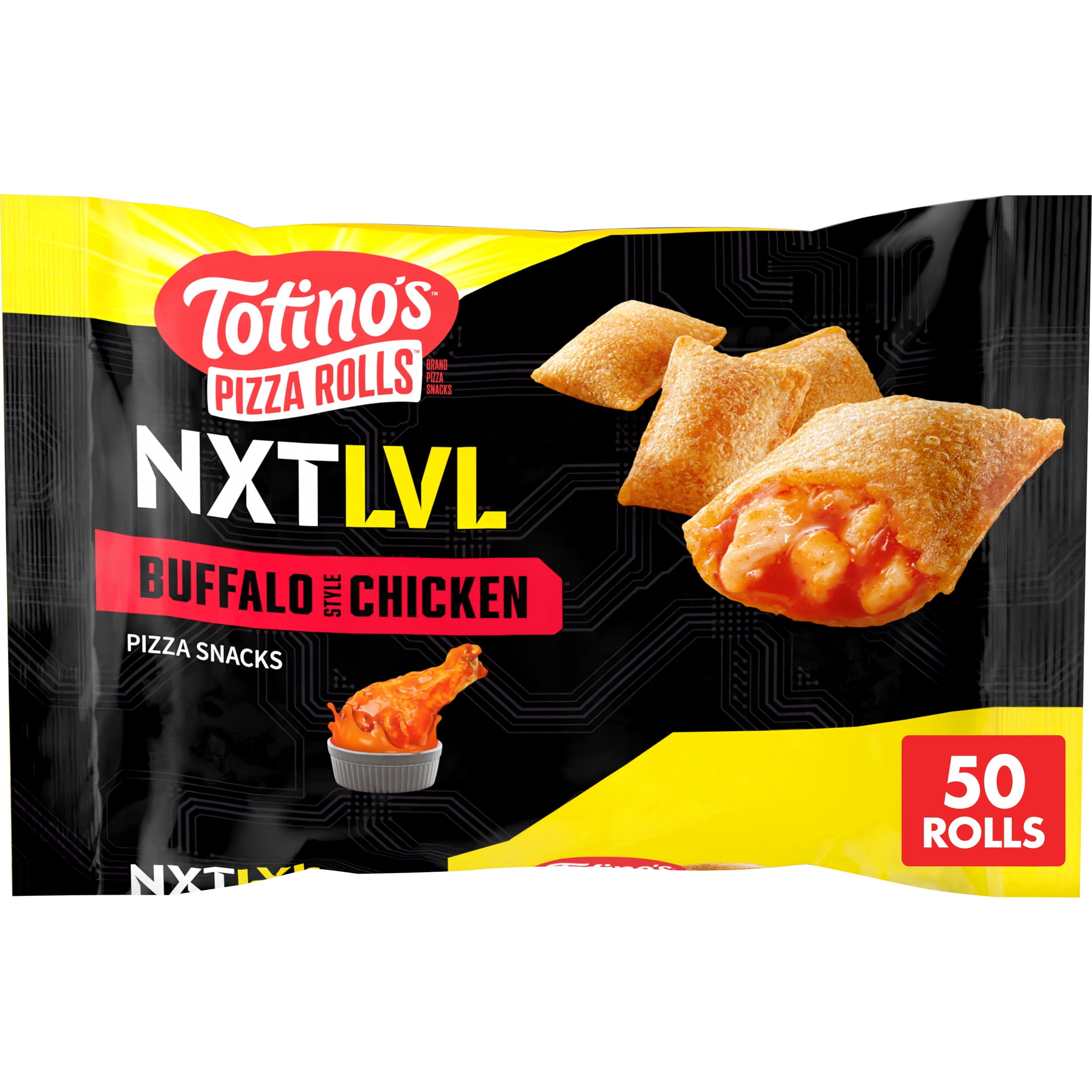 Totino's NXTLVL Buffalo Style Chicken Pizza Rolls Snacks, 50 Rolls ...