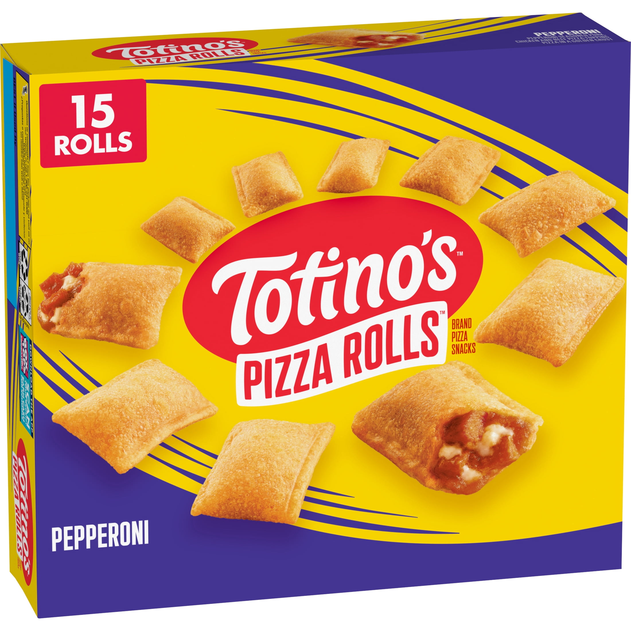 Totino's Pepperoni Flavored Pizza Rolls, Frozen Snacks, 15 Rolls, 7.5 ...