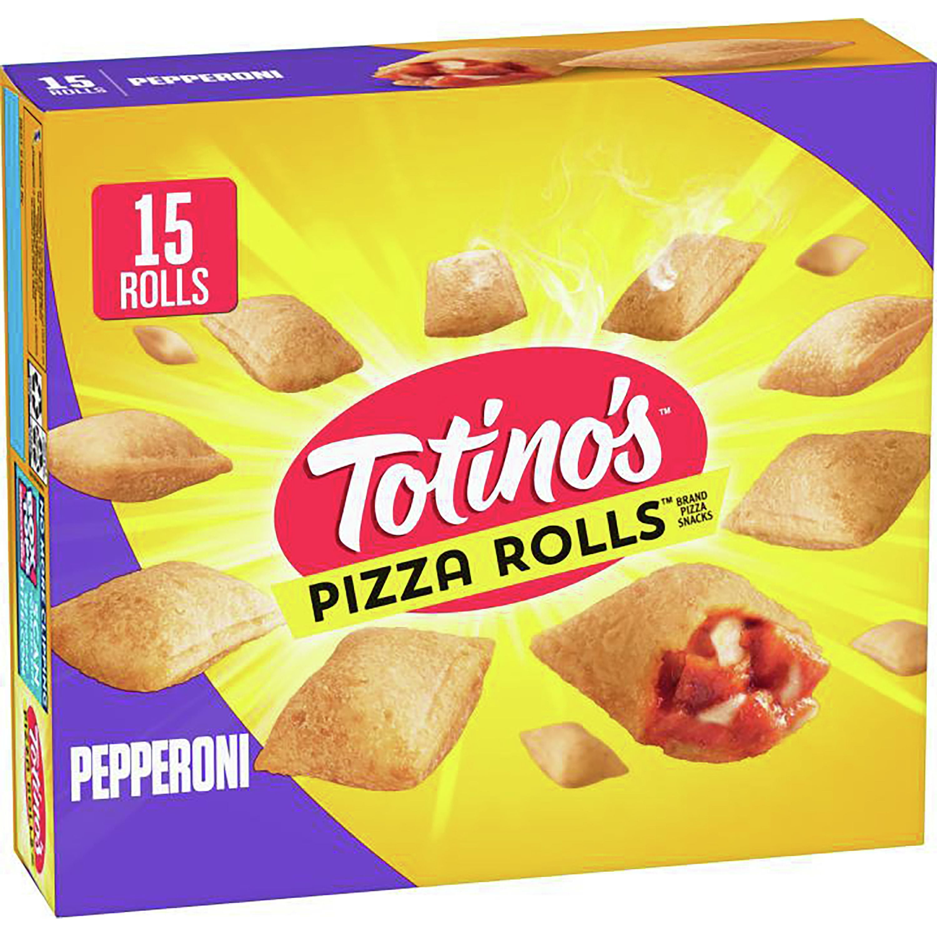 Totino's Pizza Rolls, Pepperoni Flavored, Frozen Snacks, 7.5 oz, 15 CT ...