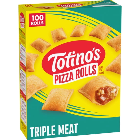 Totino's Pizza Rolls, Triple Meat Flavored, Frozen Snacks, 100 Count ...