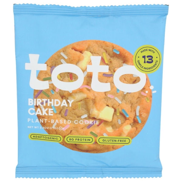 Toto Foods Co Double Chocolate Chip Plant-Based Cookie 2.5 oz - Walmart.com