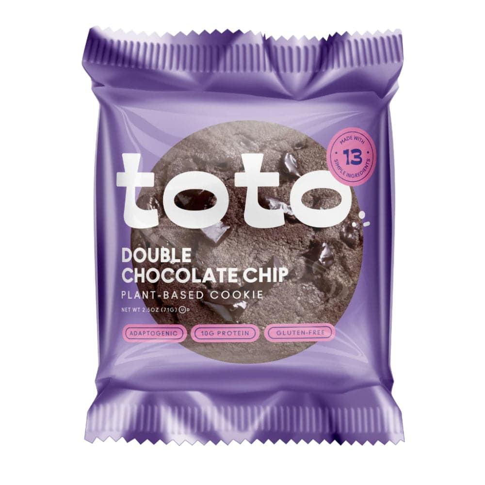 TOTO FOODS, Double Chocolate Chip Cookies, 2.5 OZ, Pack of 10 - Walmart.com