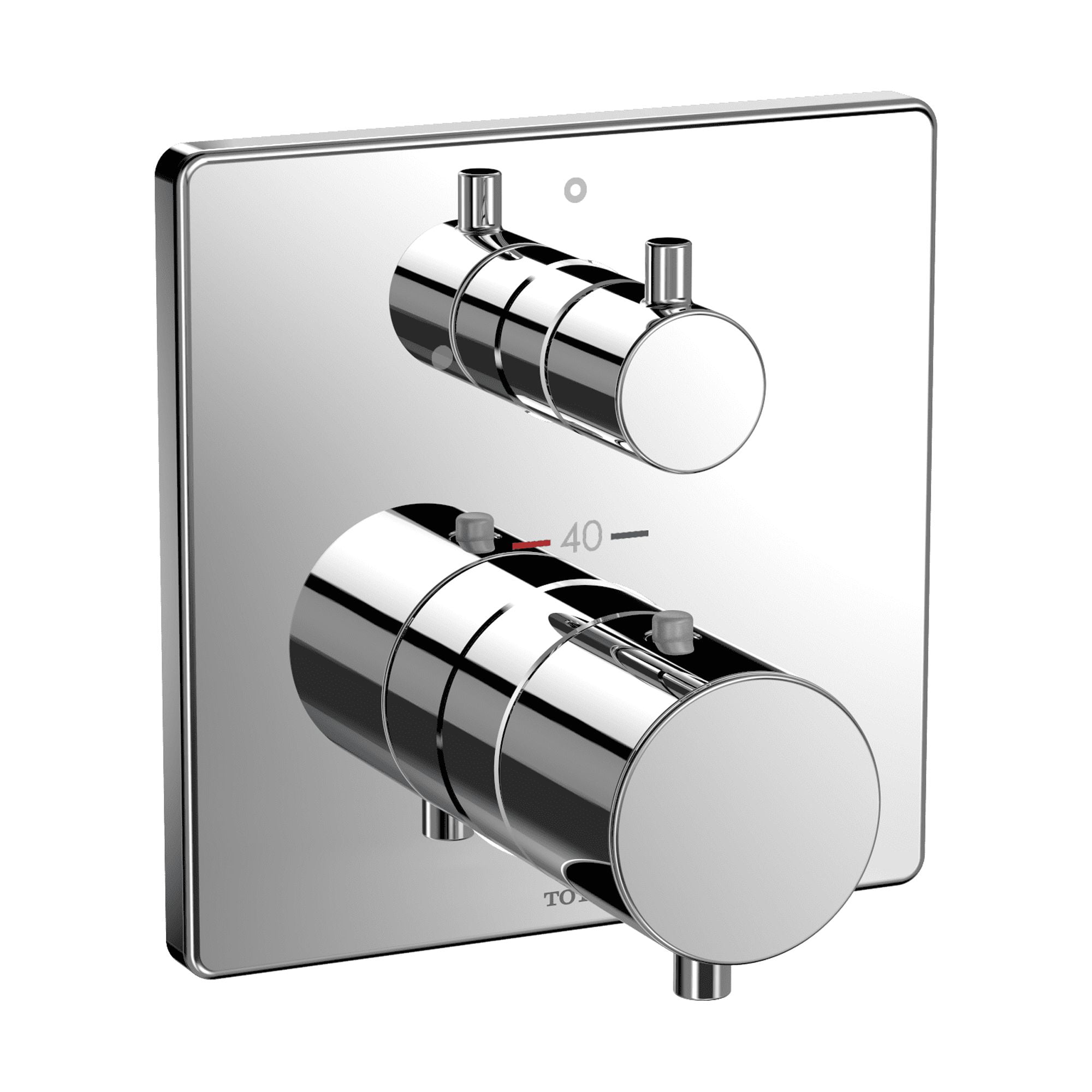 TOTO TBV02403U#CP Square Thermostatic Mixing Valve with Volume Control ...