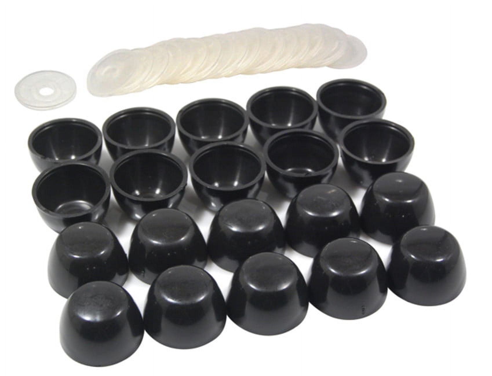Toto Thu098 Bolt Cap Set (10 Caps And 10 Bases) - Ebony - Walmart.com