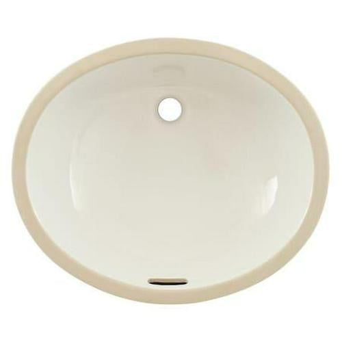 Toto White Bathroom Sink, Vitreous China, Undermount Bowl Size 14 x 17 ...