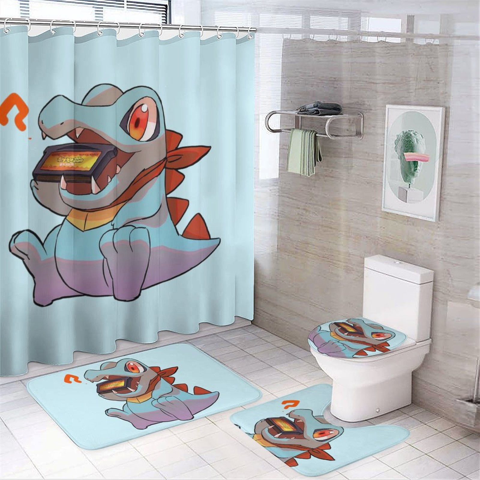 Toto-dile Shower Curtain Sets Cartoon Anime for Boys Grils Gift Toto ...