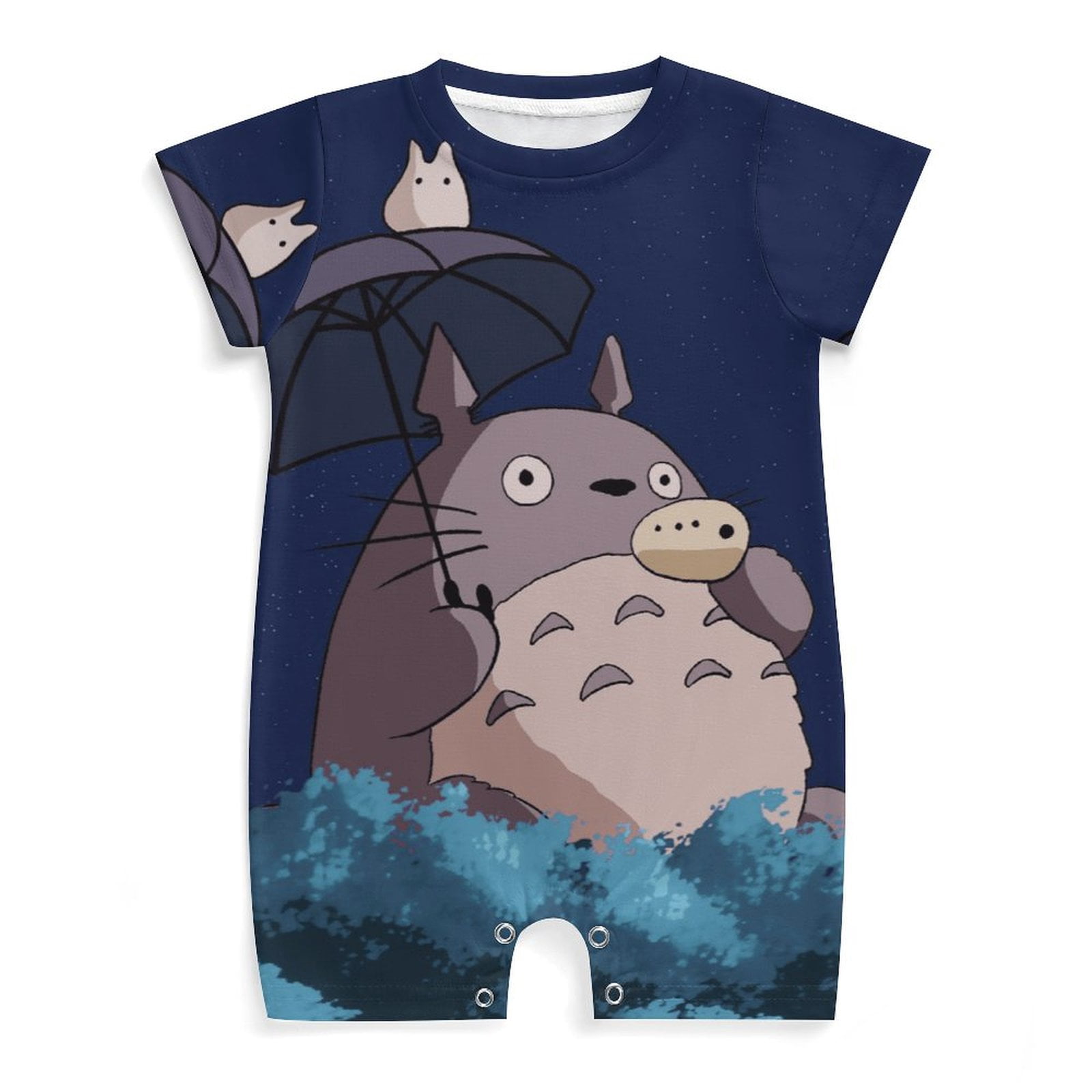 Totoro Baby Boy Girl Short Sleeve Romper Clothing Set Print Cartoon ...