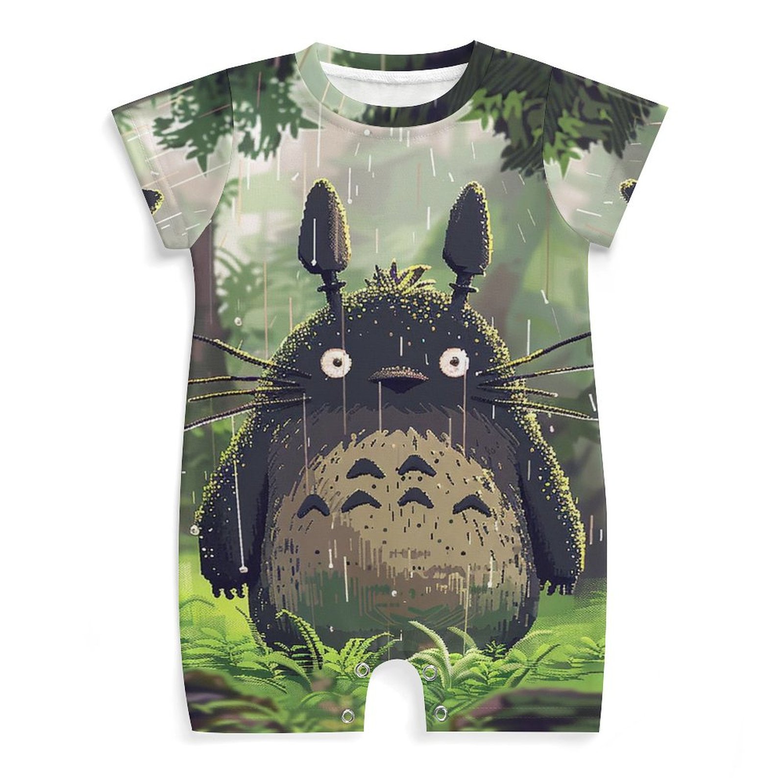 Totoro Baby Boy Girl Short Sleeve Romper Clothing Set Print Cartoon ...