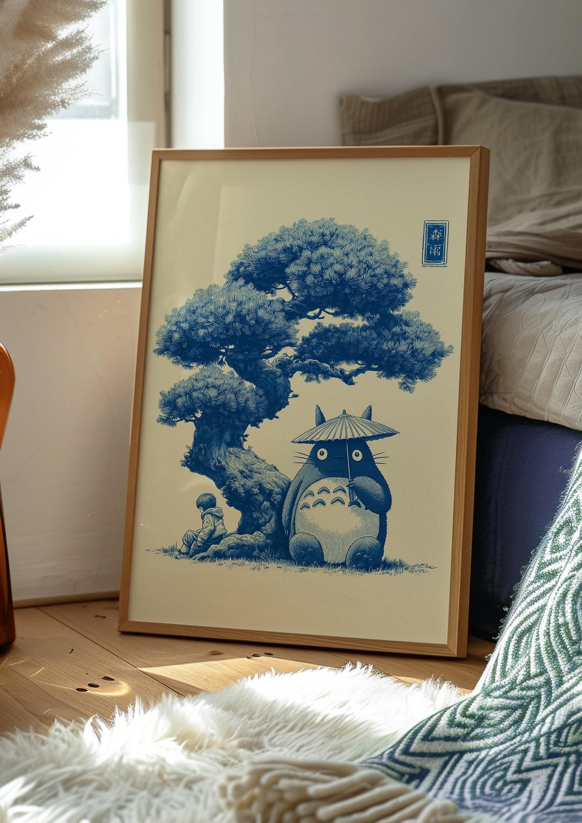 Totoro Bonsai Tree Poster, Studio Ghibli Art Print, Hayao Miyazaki ...