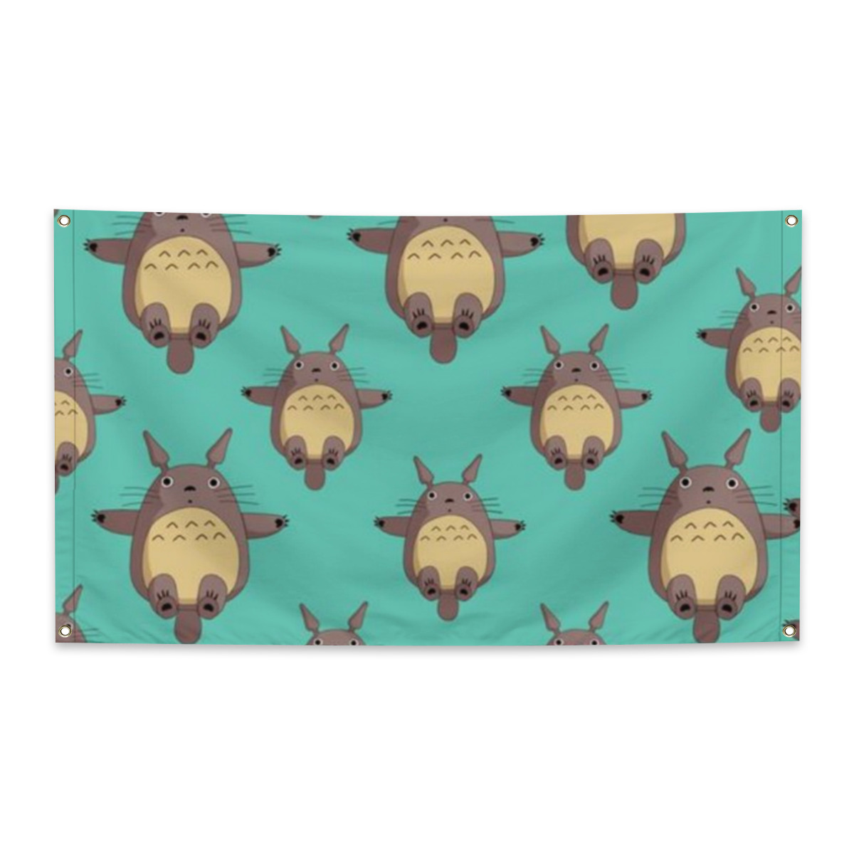 Totoro Cartoon 3x5 ft Face Flag - Vivid Color and Fade proof - Canvas Header and Double Stitched ...