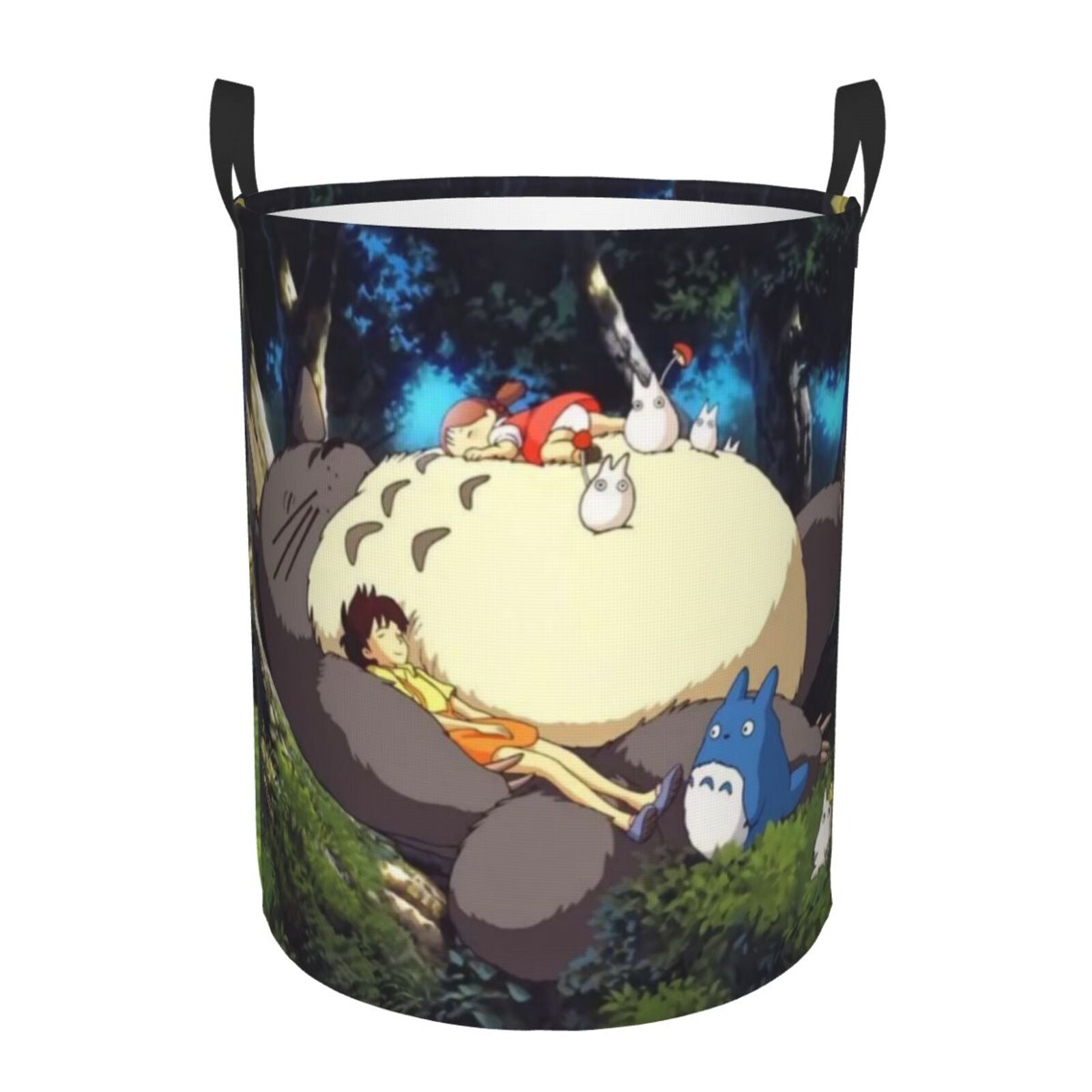 Totoro Circular Hamper With Handle Storage Basket Circular Storage Bin ...