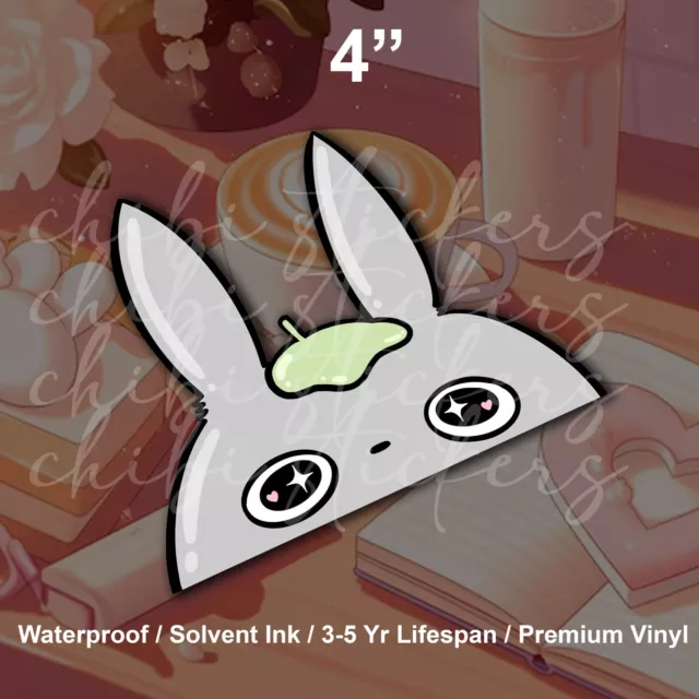 Totoro Cute Bunny Waterproof Kawaii Anime Jdm Vinyl Window Sticker ...