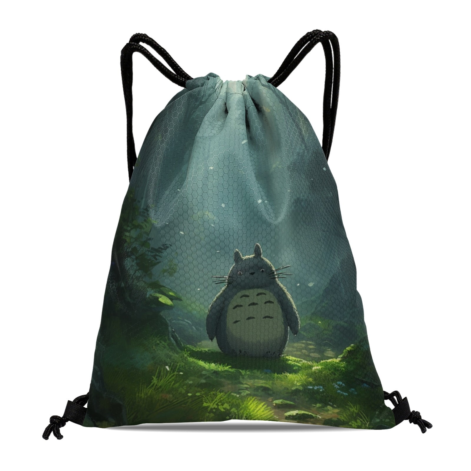 Totoro Drawstring backpack Gift, sports and fitness bag 16"x18 ...