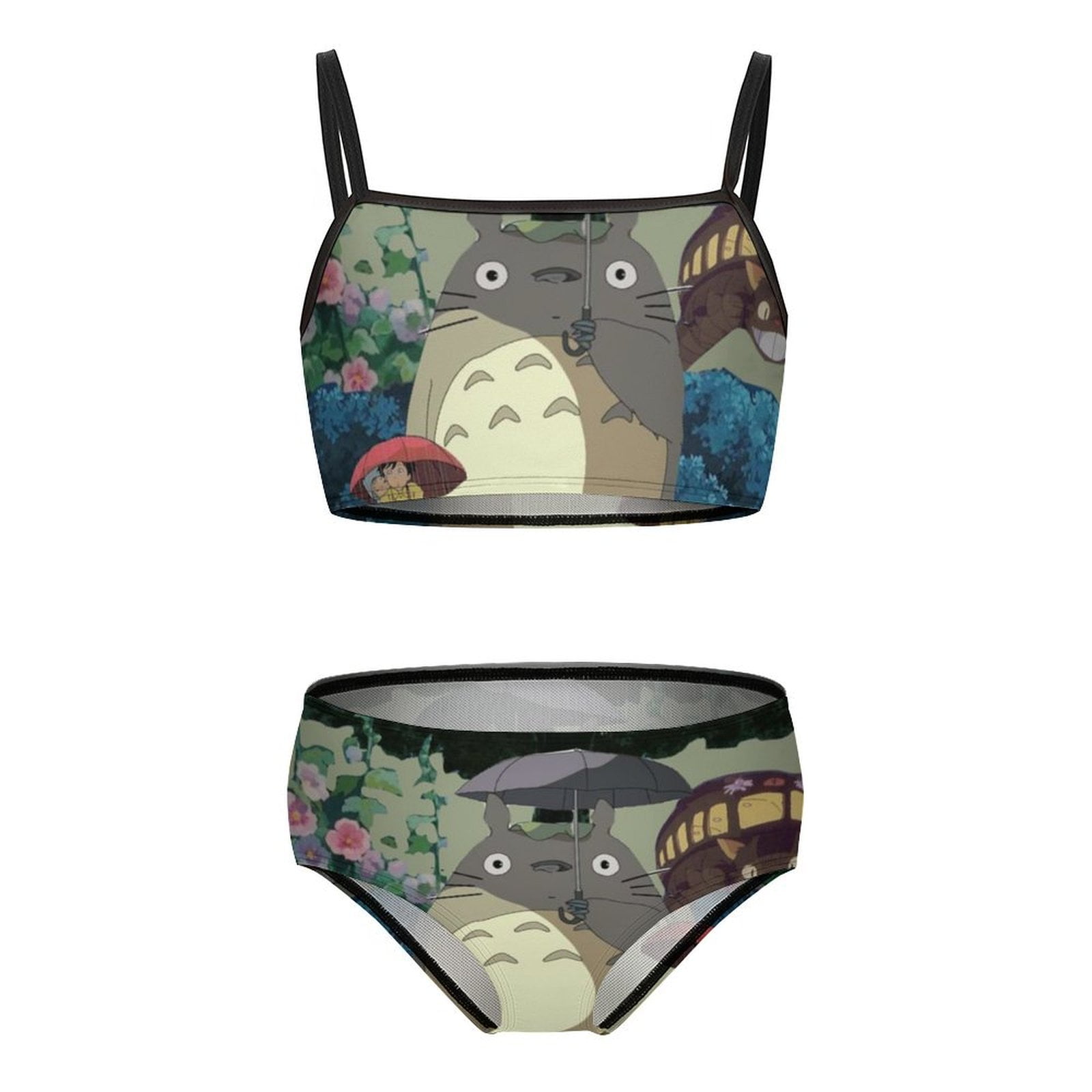 Totoro Girls Bikini Swimsuits Two-piece Beach Bathing Suit Swimwear 6-7Y(110cm) - Walmart.com