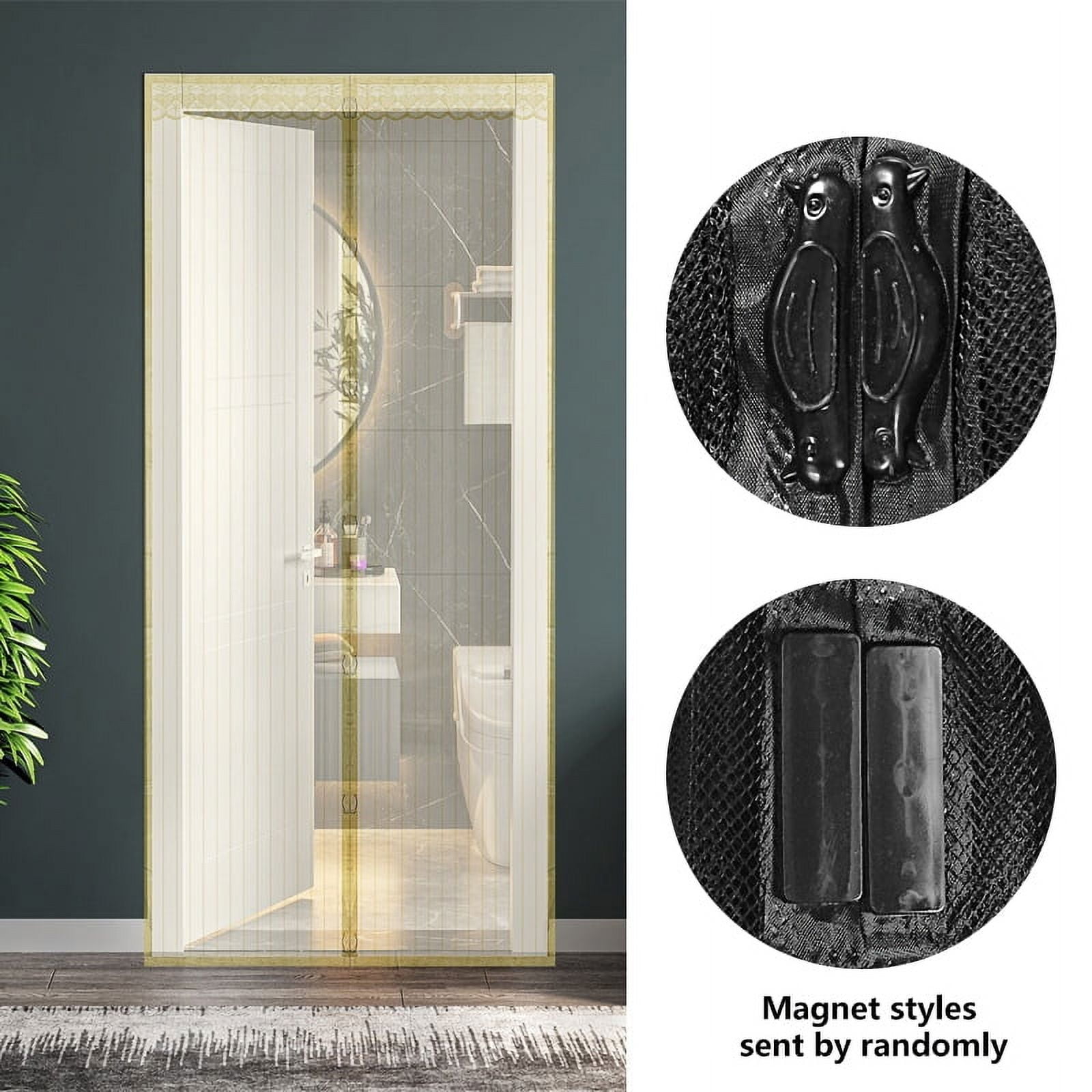 Totoro Hero Magnetic Door Screen Custom Size Mosquito Net Curtain Fly ...