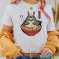 Totoro In The Ramen Bowl T-Shirt, Anime T Shirt,Ghibli Art Aesthetic ...