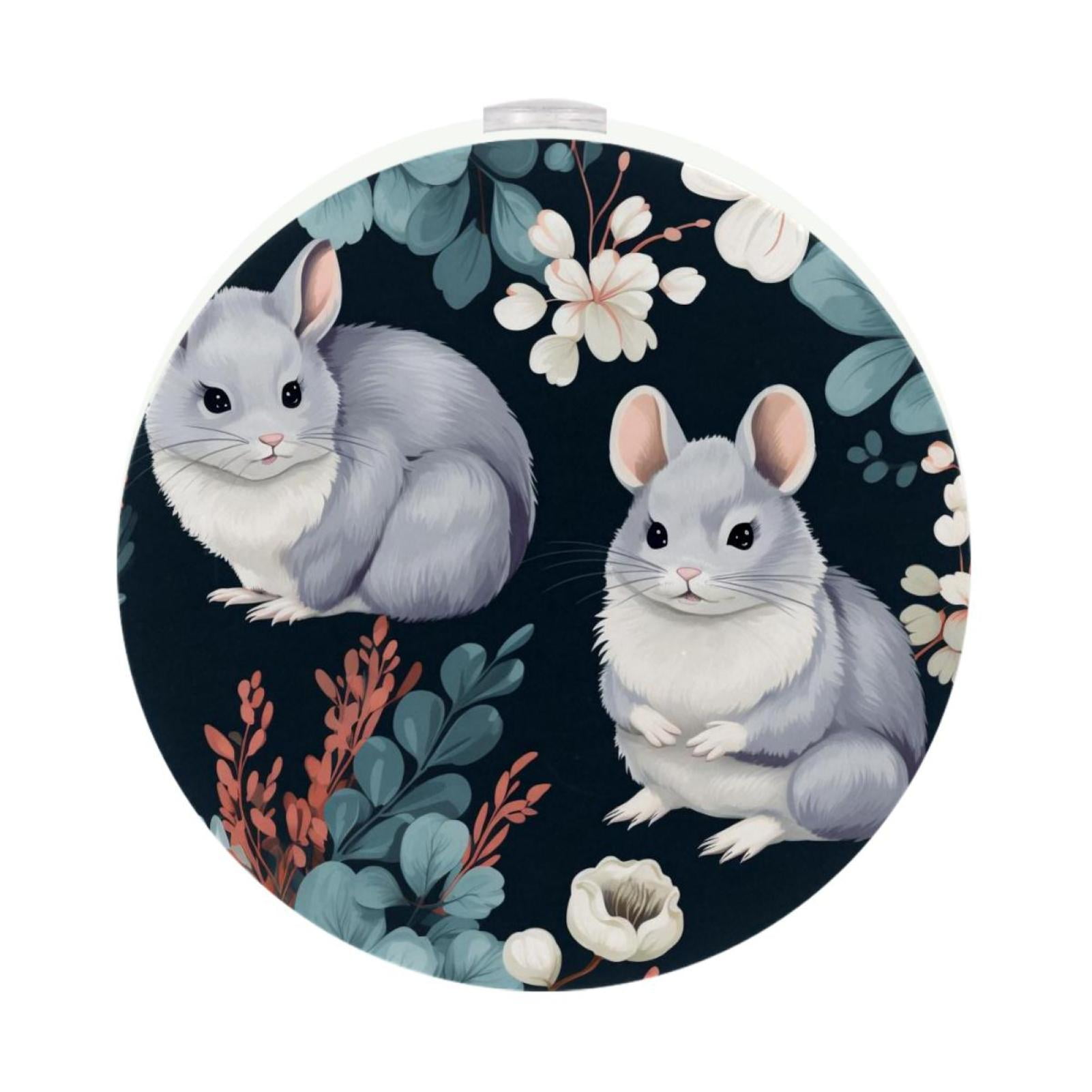 Totoro LED Round Night Light-2PCS, Energy-Efficient Plug-in Ambient ...