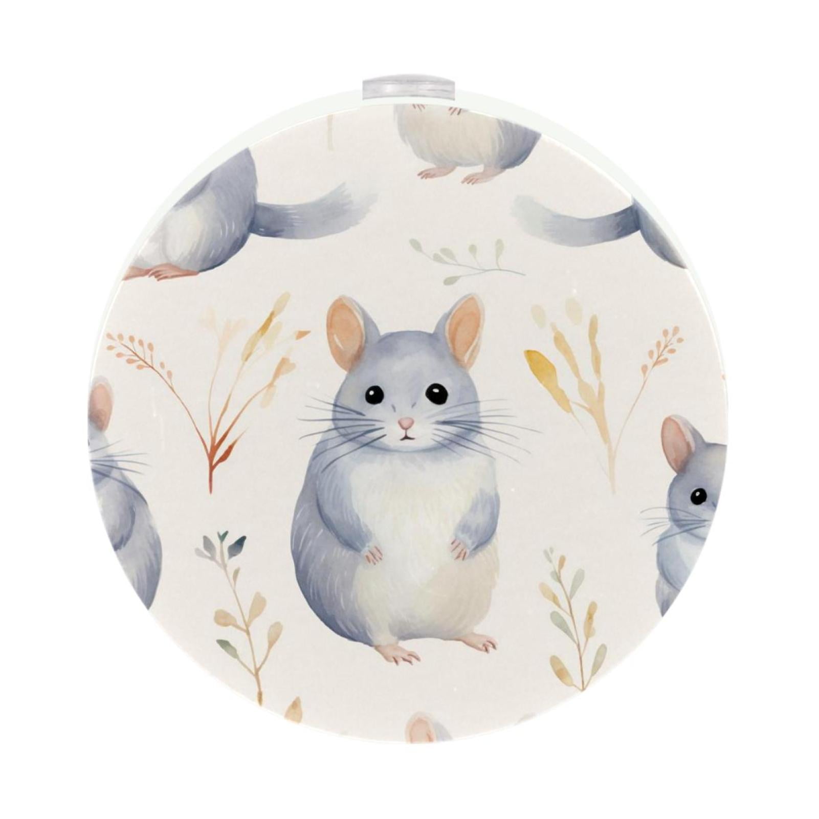 Totoro LED Round Night Light - 2PCS, Energy Efficient Plug-in Wall Lamp ...
