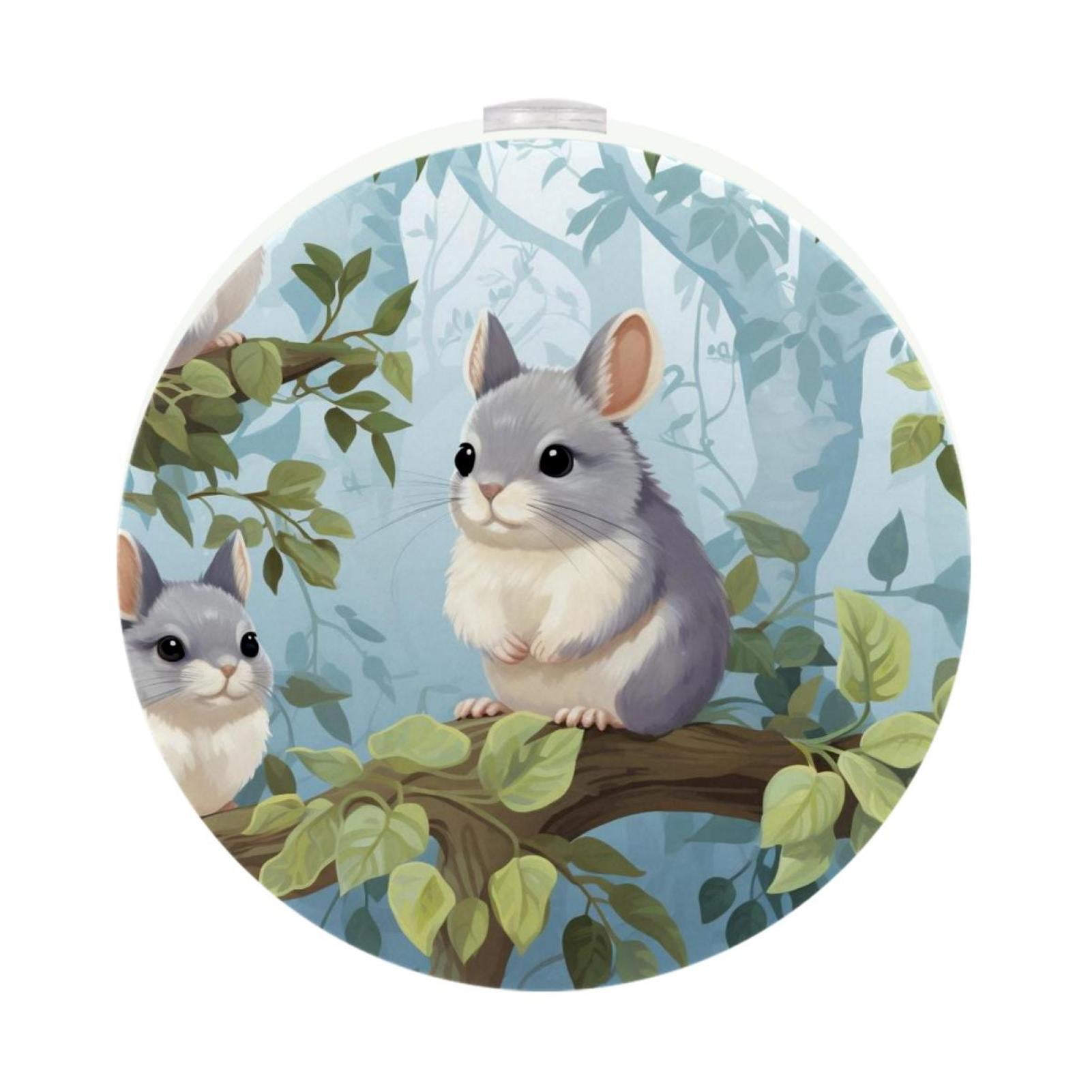 Totoro LED Round Night Light-2PCS, Motion Sensor Plug-in Wall Light ...