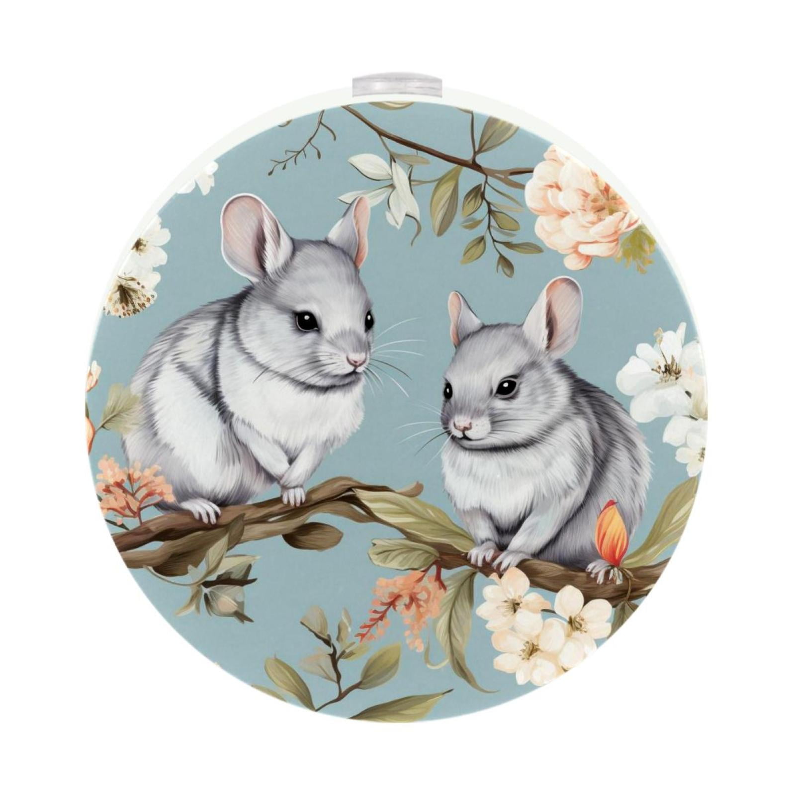 Totoro LED Round Night Light-2PCS, Plug-in Dusk-to-Dawn Auto Sensor ...