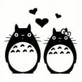 Totoro Love Family Vinyl Decal Sticker | Cars Trucks Vans Walls Laptops ...