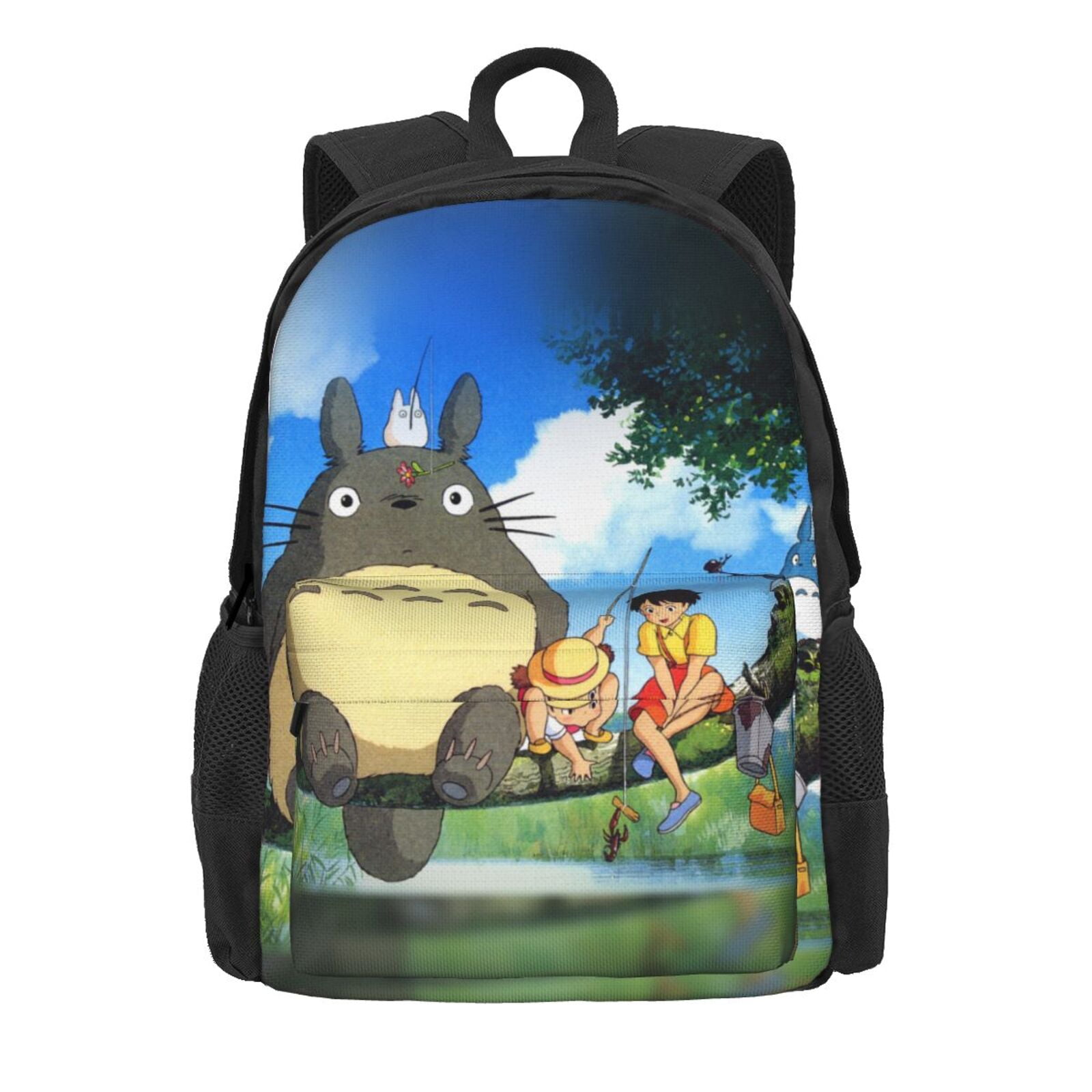 Totoro Poster Backpack Adjustable Lightweight Daypack Large Capacity ...