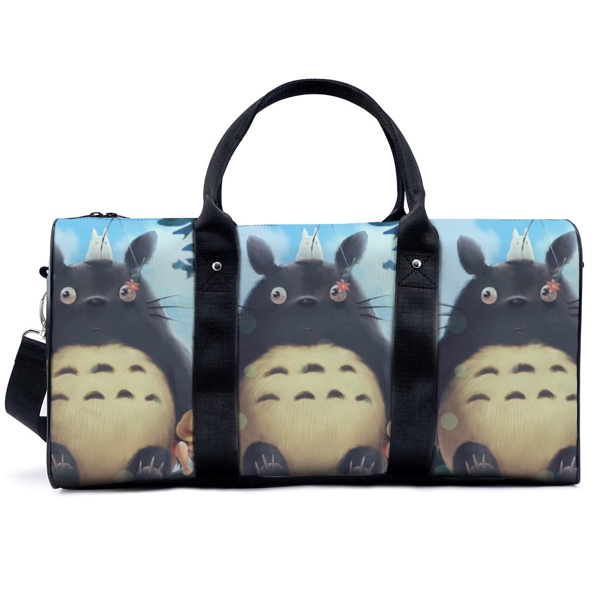 Totoro cuteCartoon Travel Luggage Bag with Shoulder Strap Tote ...