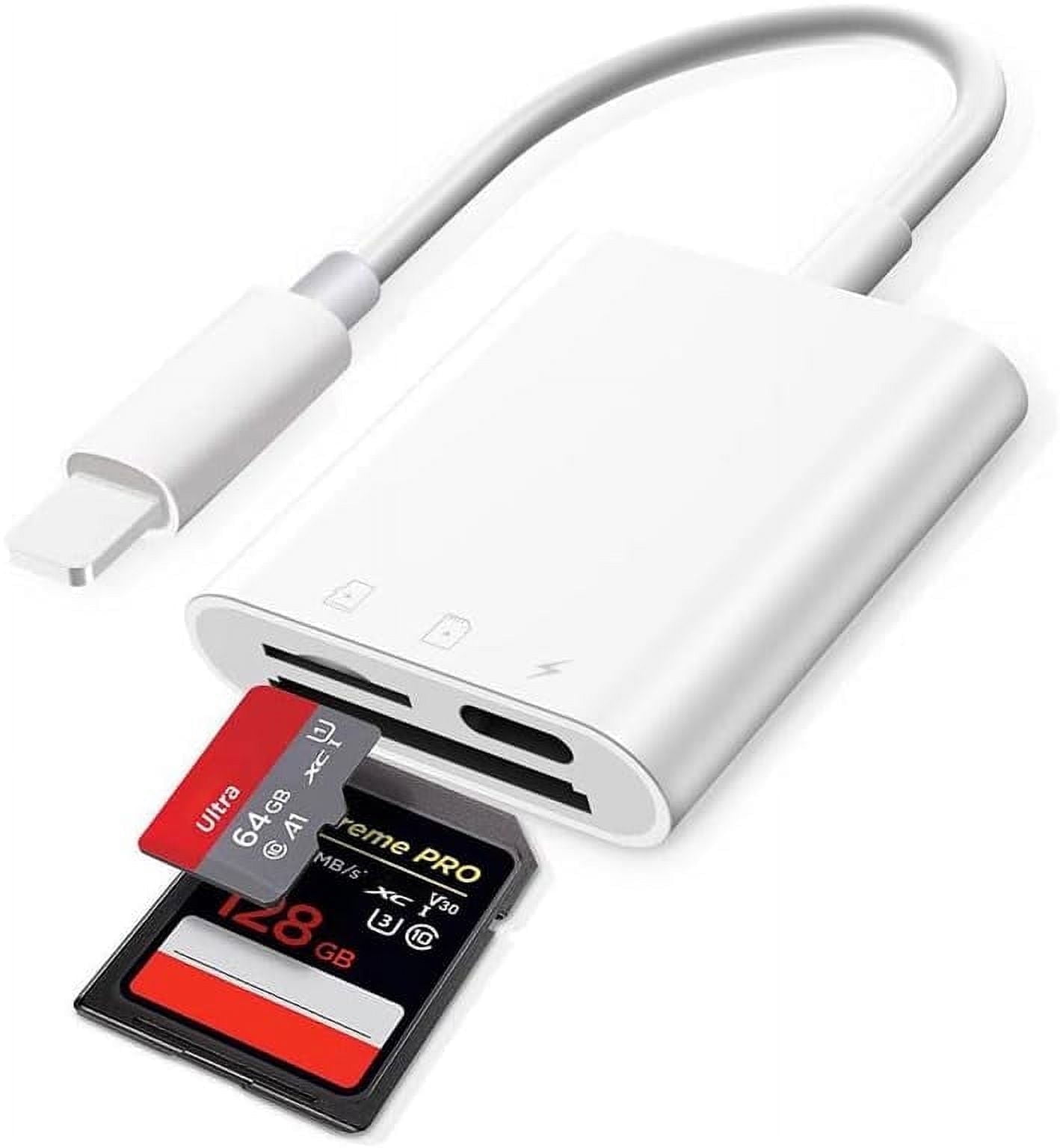 Totowood SD Card Reader for iPhone iPad,Trail Game Camera Micro SD Card ...