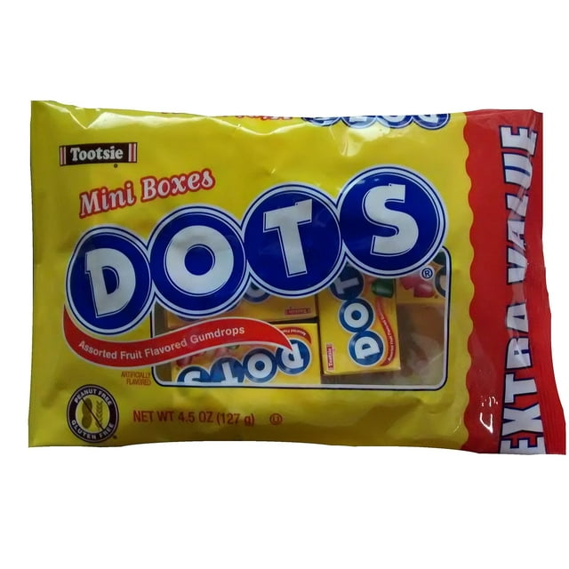 Tootsie Dots Assorted Fruit Flavored Candies Gumdrops Mini Boxes ...