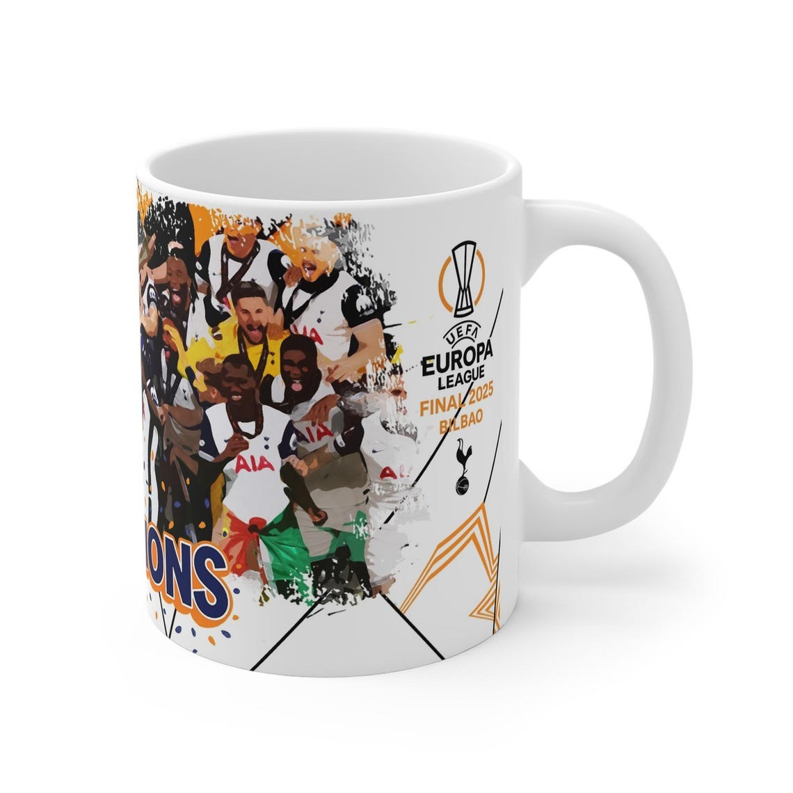 Tottenham Hotspur Europa League Champions 2025 Mug, Soccer Fan Cup, Cup ...