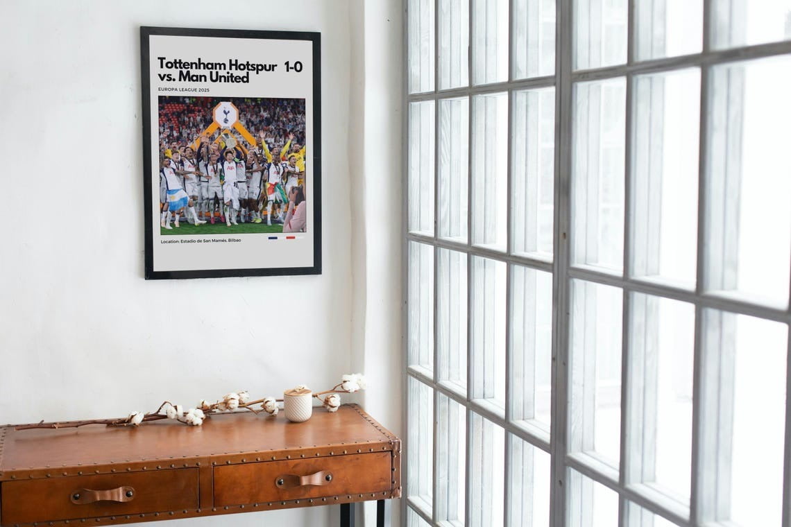 Tottenham Hotspur Europa League Champions 2025 Poster &Canvas, Spurs ...