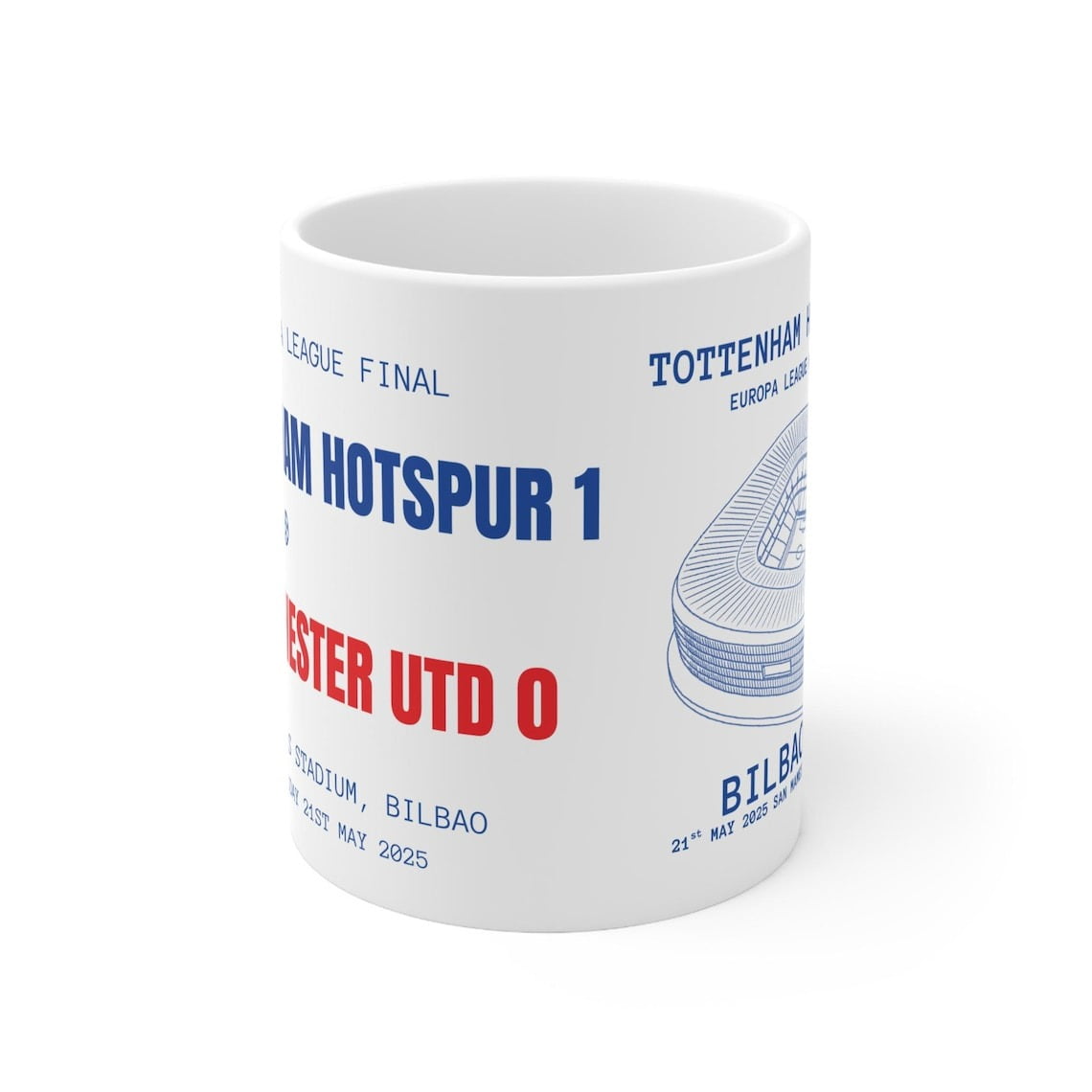 Tottenham Hotspur Mug Europa League final Winners 2025 Ceramic Coffee ...